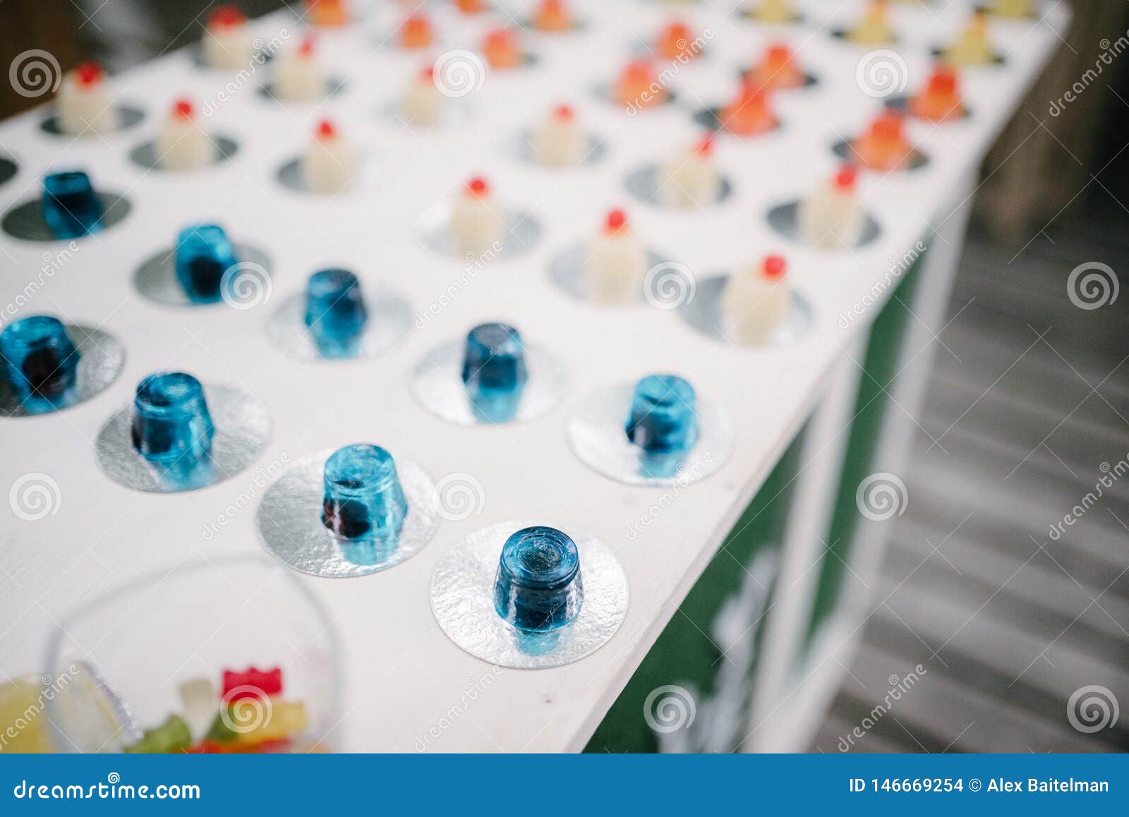 Small Portions of Jelly on the Table Stock Photo - Image of jelly ...