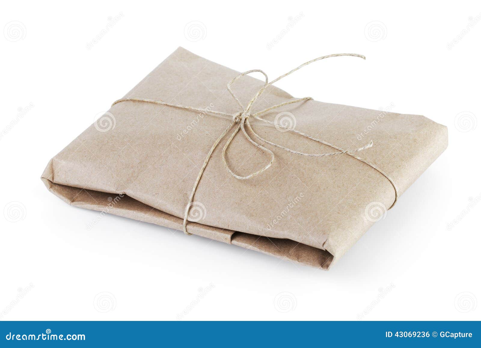 Small Post Packet Vintage Style Parcel or Gift Stock Photo - Image of ...