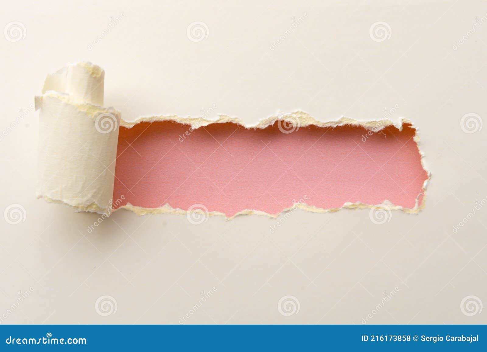 Small Poster Made of Torn Paper in Light Pink 2 Stock Photo - Image of ...