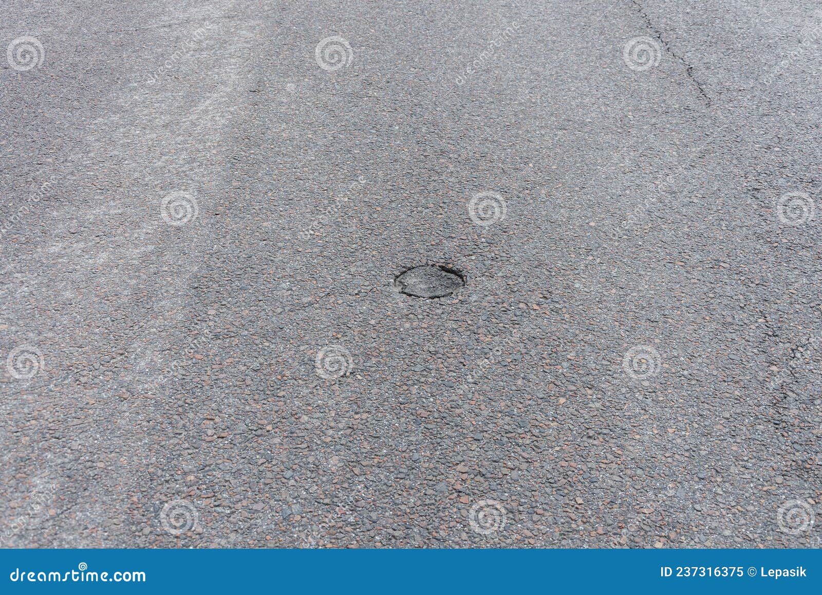 Small Potholes on the Asphalt Road, Pits and Destroyed Road Surface ...