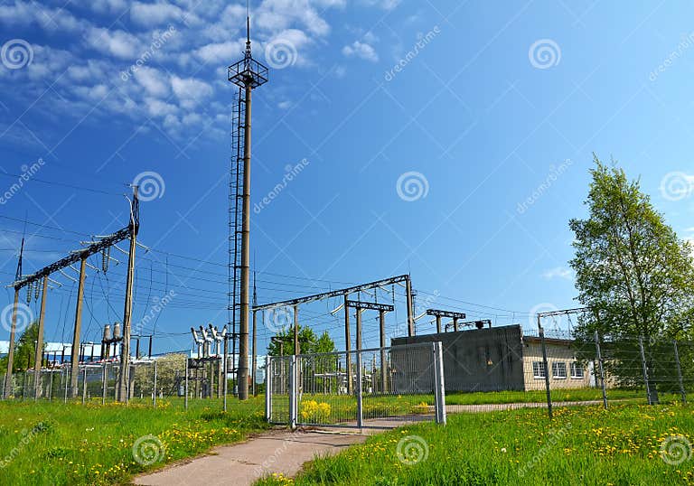 Small power plant stock photo. Image of station, metal - 25085226