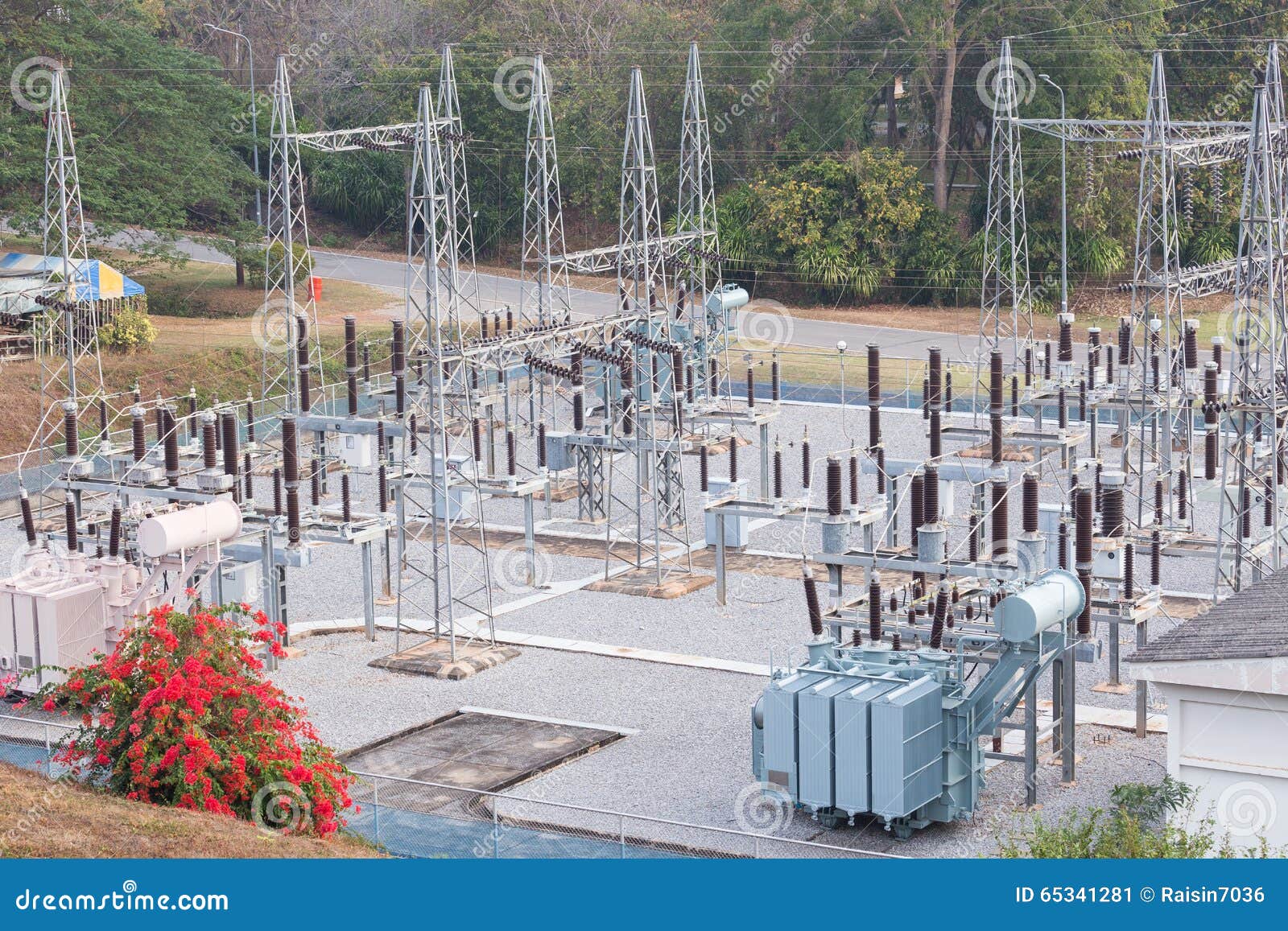 Small Power Plant Supply Electric from the Dam. Stock Image - Image of ...