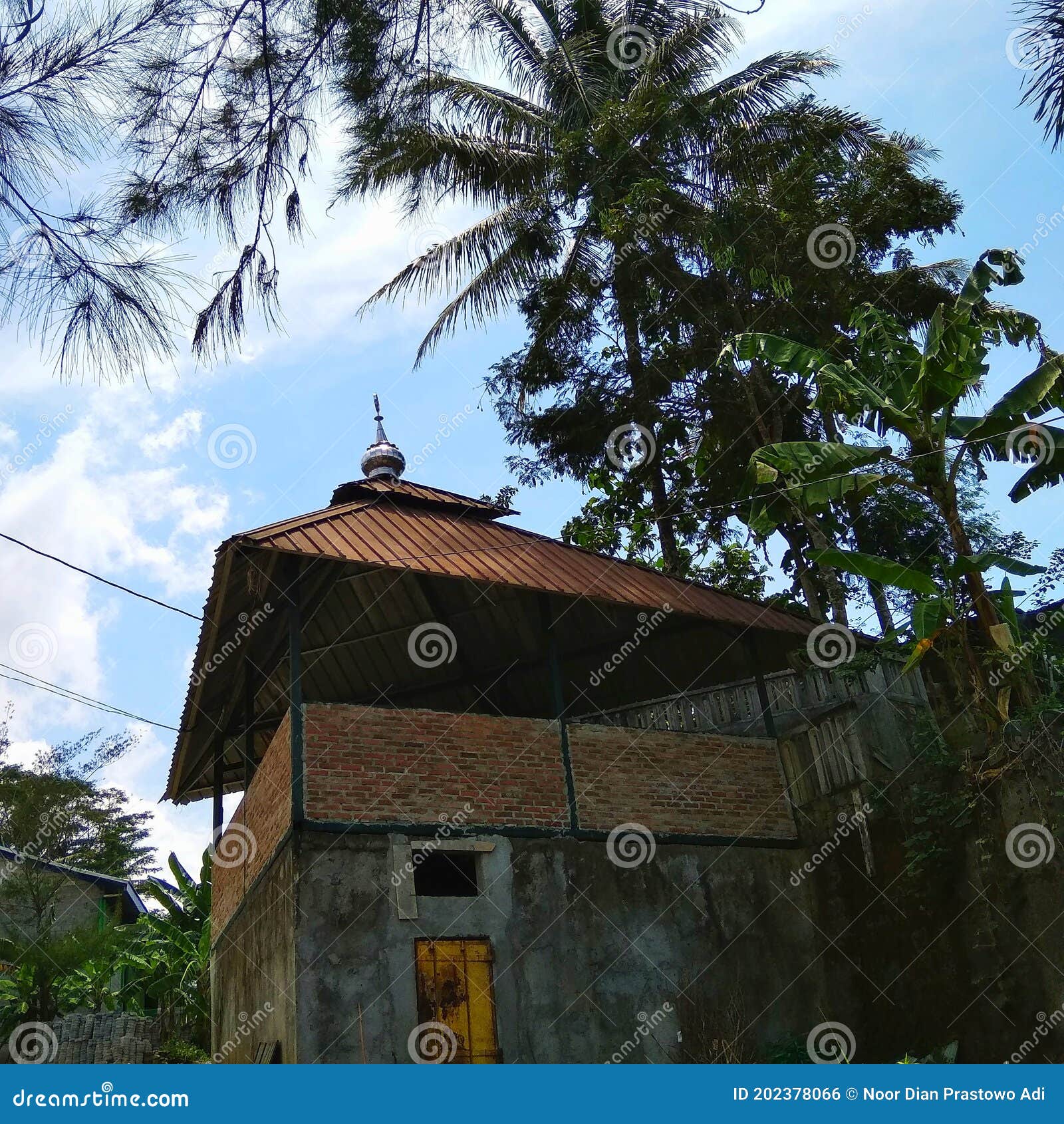 Small Prayer Room in the Corner of the Courtyard Stock Photo - Image of ...