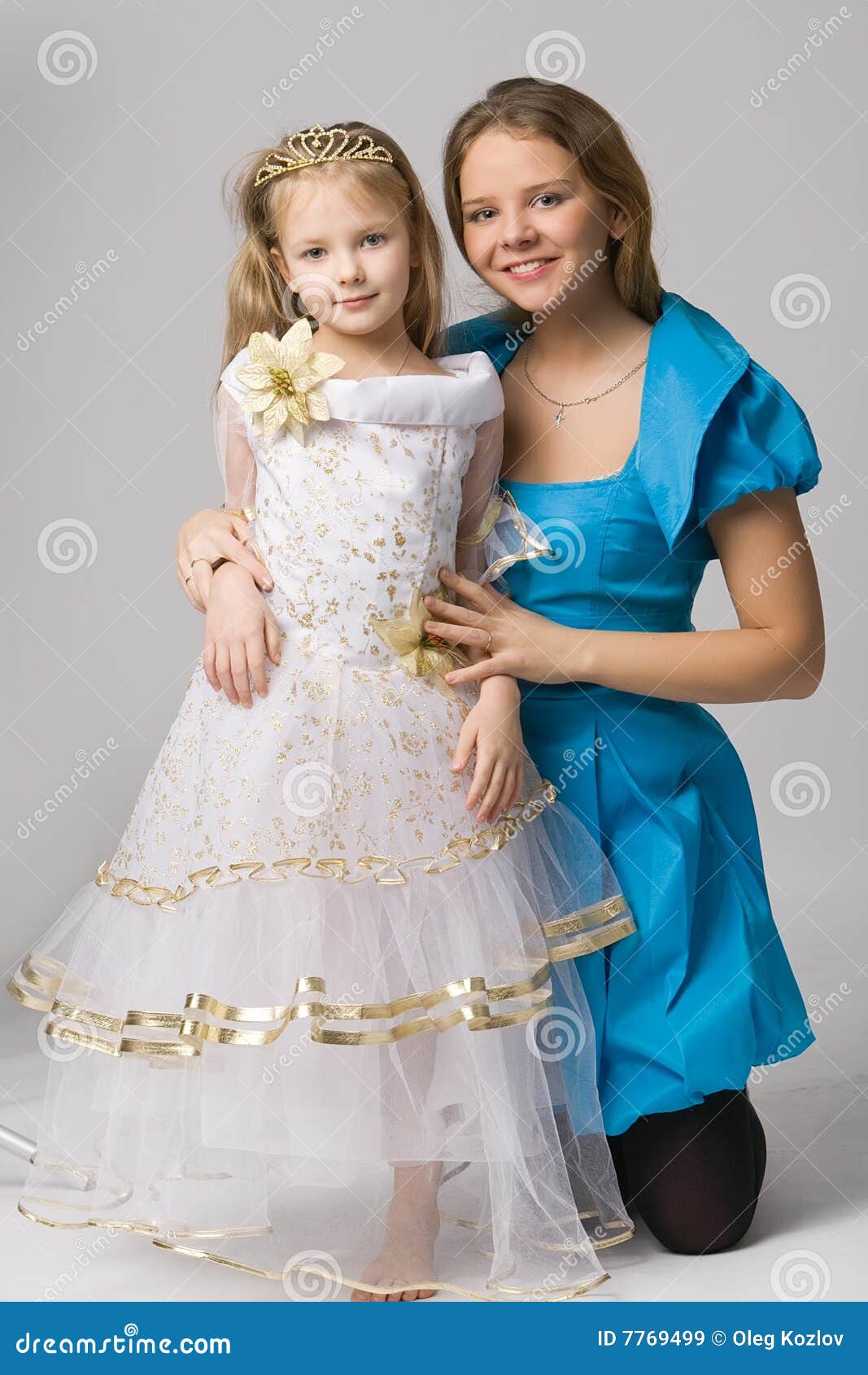 Small princess with mum stock image. Image of embrace - 7769499
