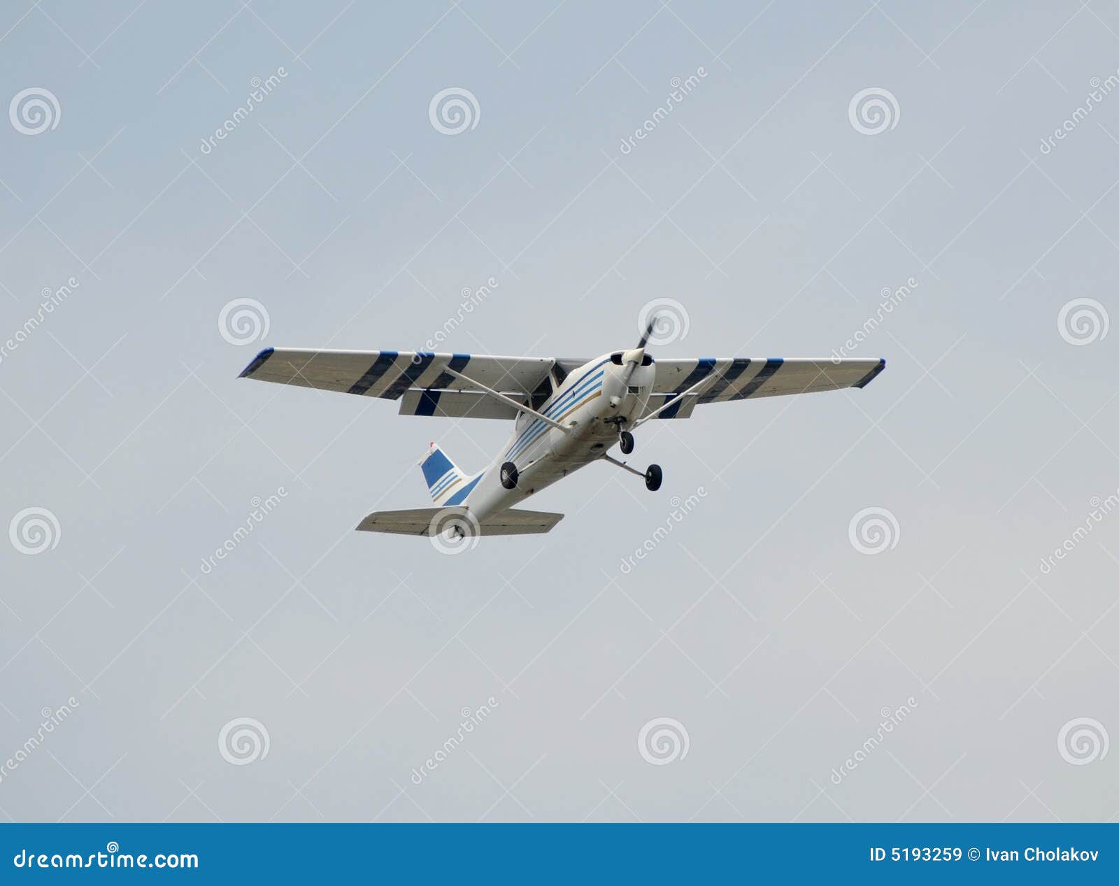 Small private airplane stock image. Image of midair, piloting - 5193259