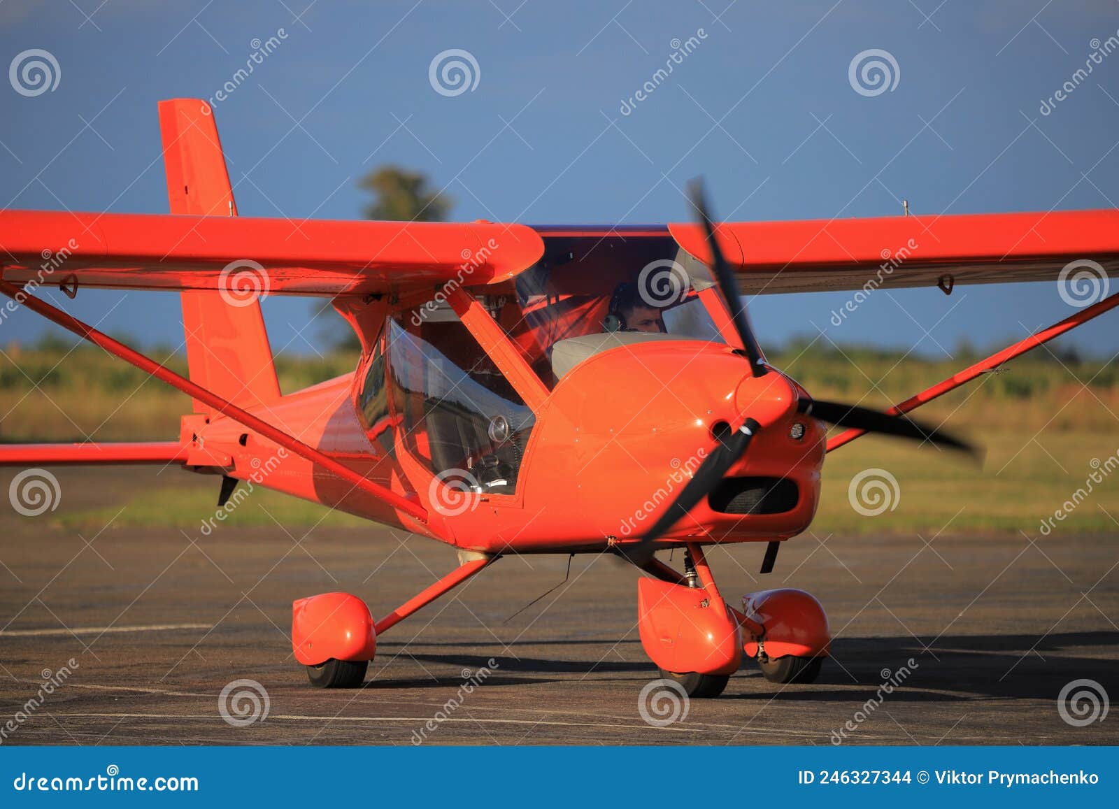 Small Private Propeller Plane on the Runway Stock Photo - Image of avia ...
