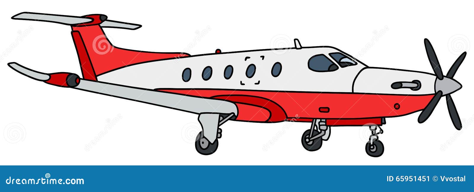 Small propeller airliner stock vector. Illustration of aircraft - 65951451