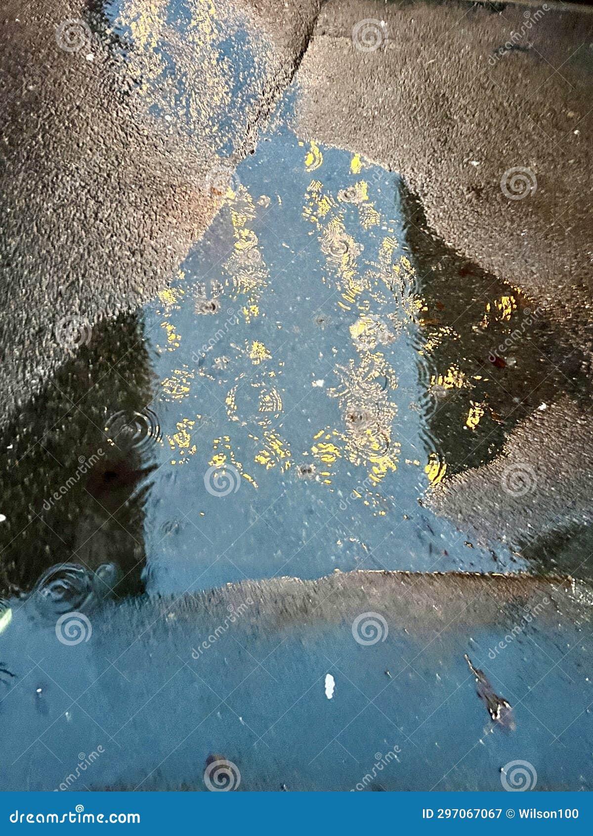 Puddle stock image. Image of floods, drops, raining - 297067067