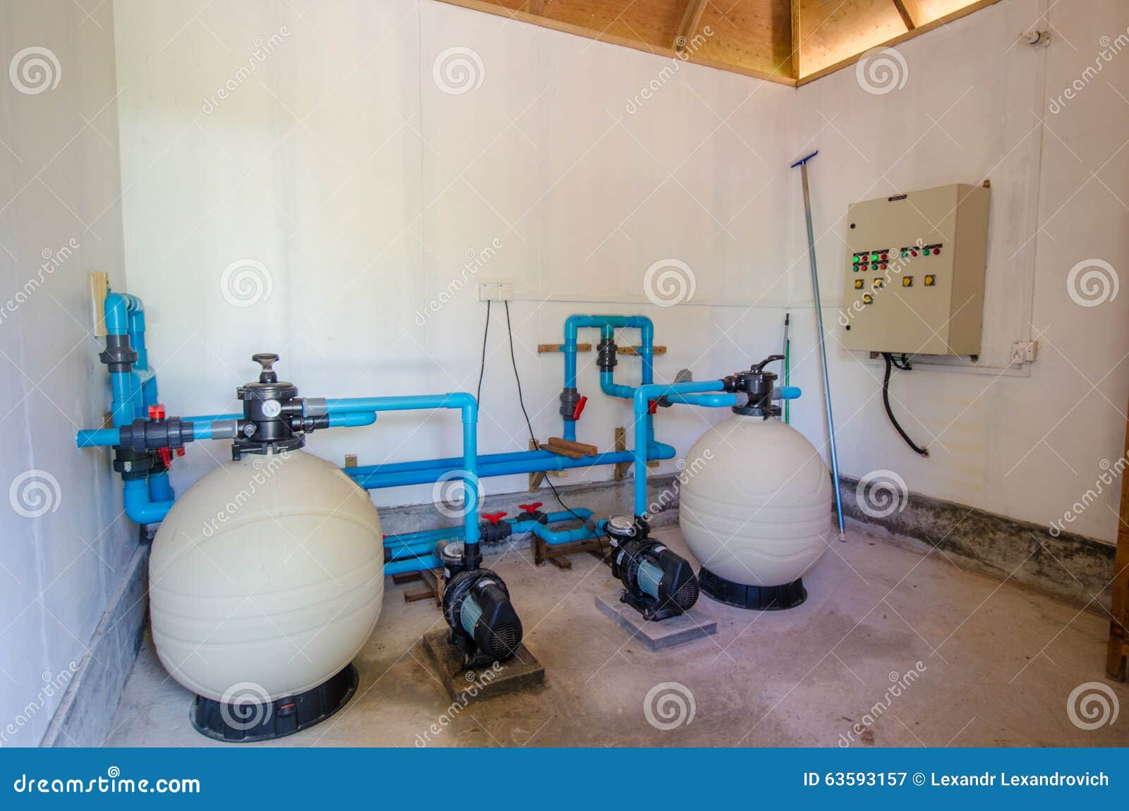 Small pumping station stock image. Image of pipeline - 63593157