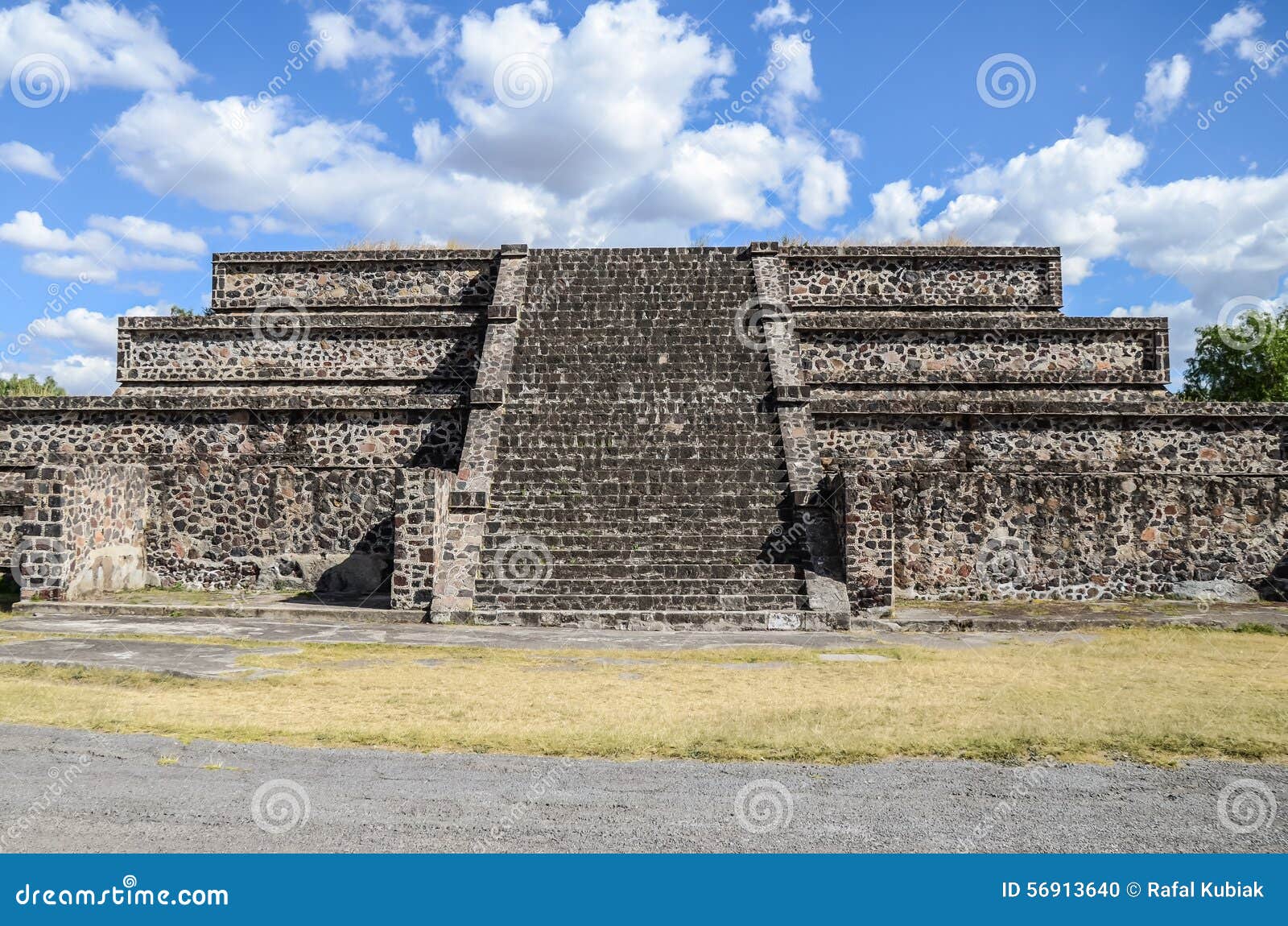 Small Pyramid in Teotihuacan, Mexico Stock Photo - Image of city, large ...
