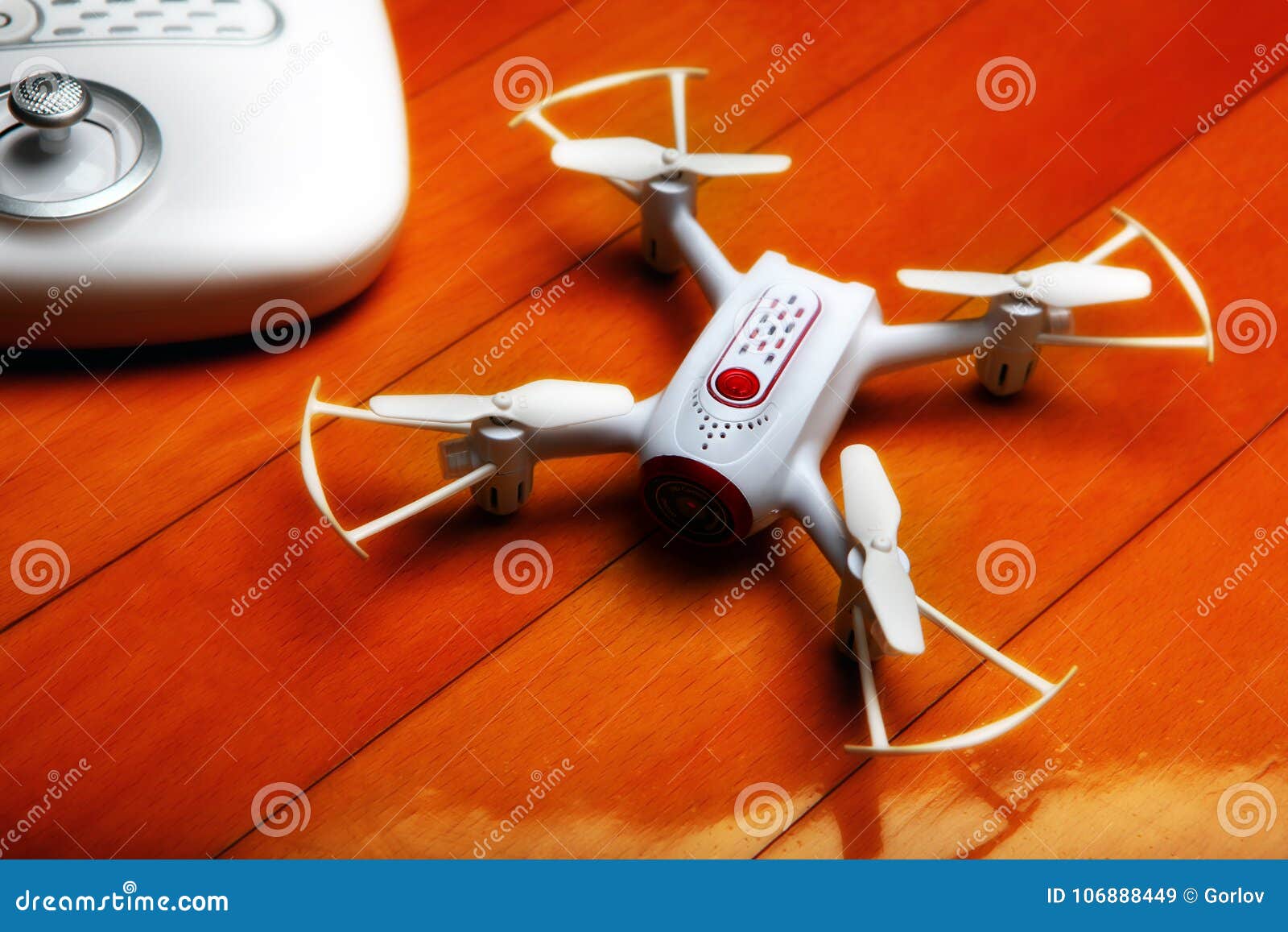 Small Quadrocopter Drone Robot Studio Work White Stock Image - Image of ...