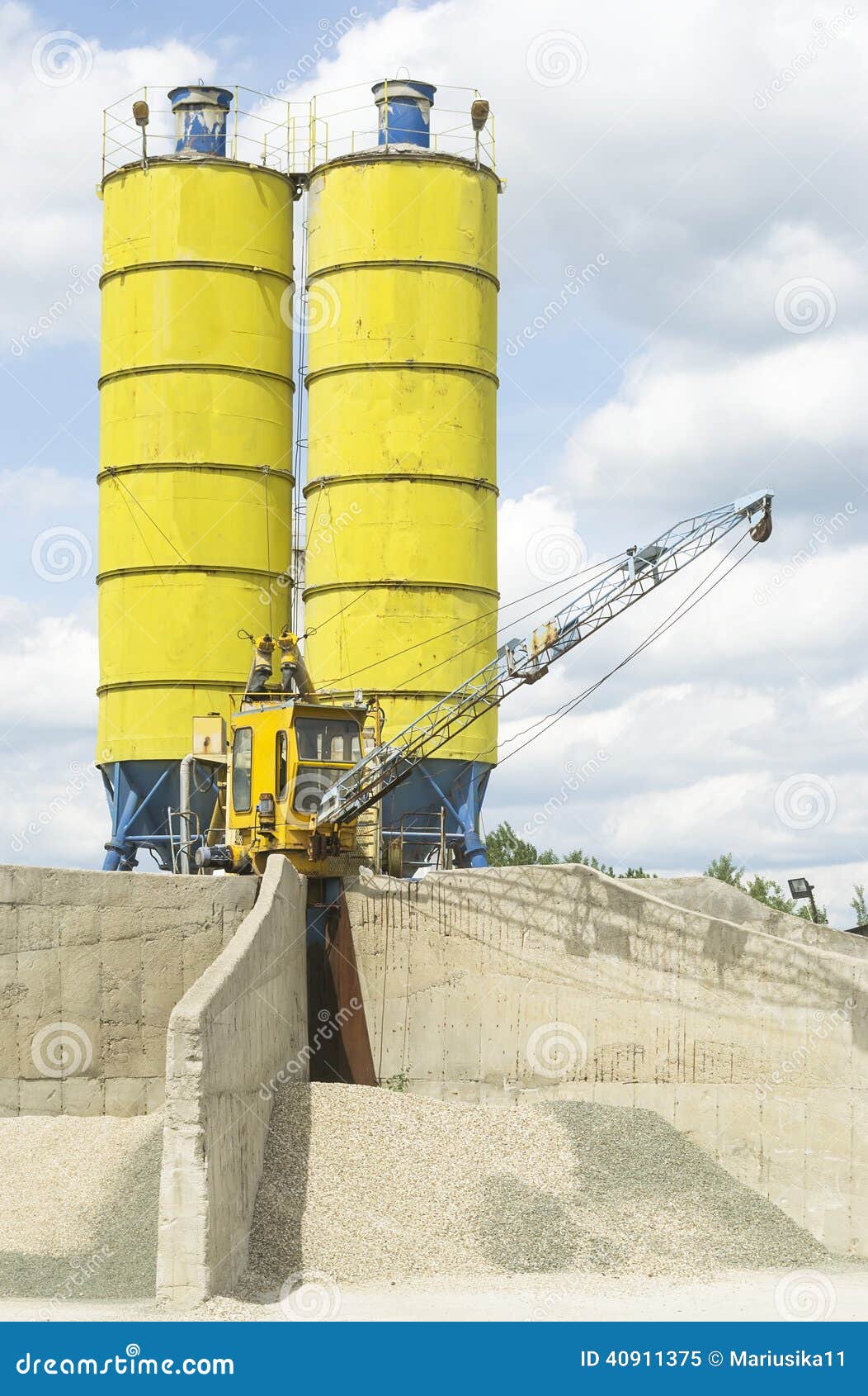 Small quarry stock image. Image of yellow, cylindrical - 40911375