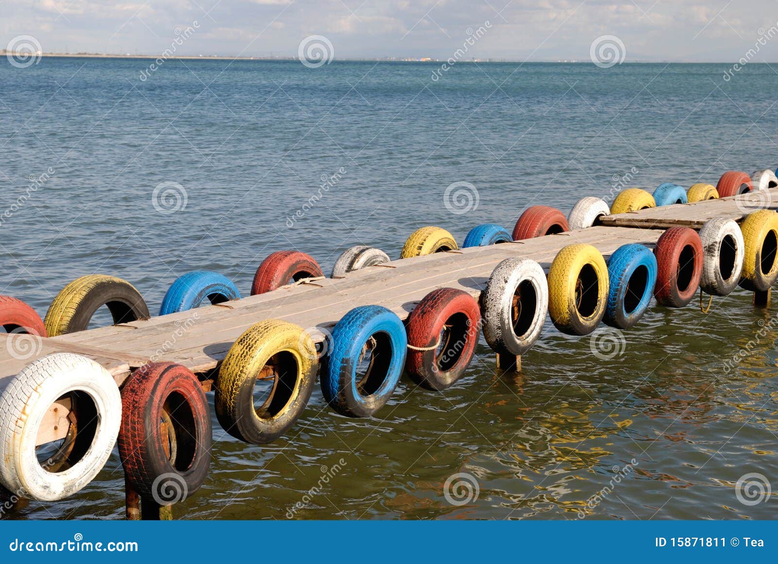 Small quay stock image. Image of tranquil, summer, wooden - 15871811
