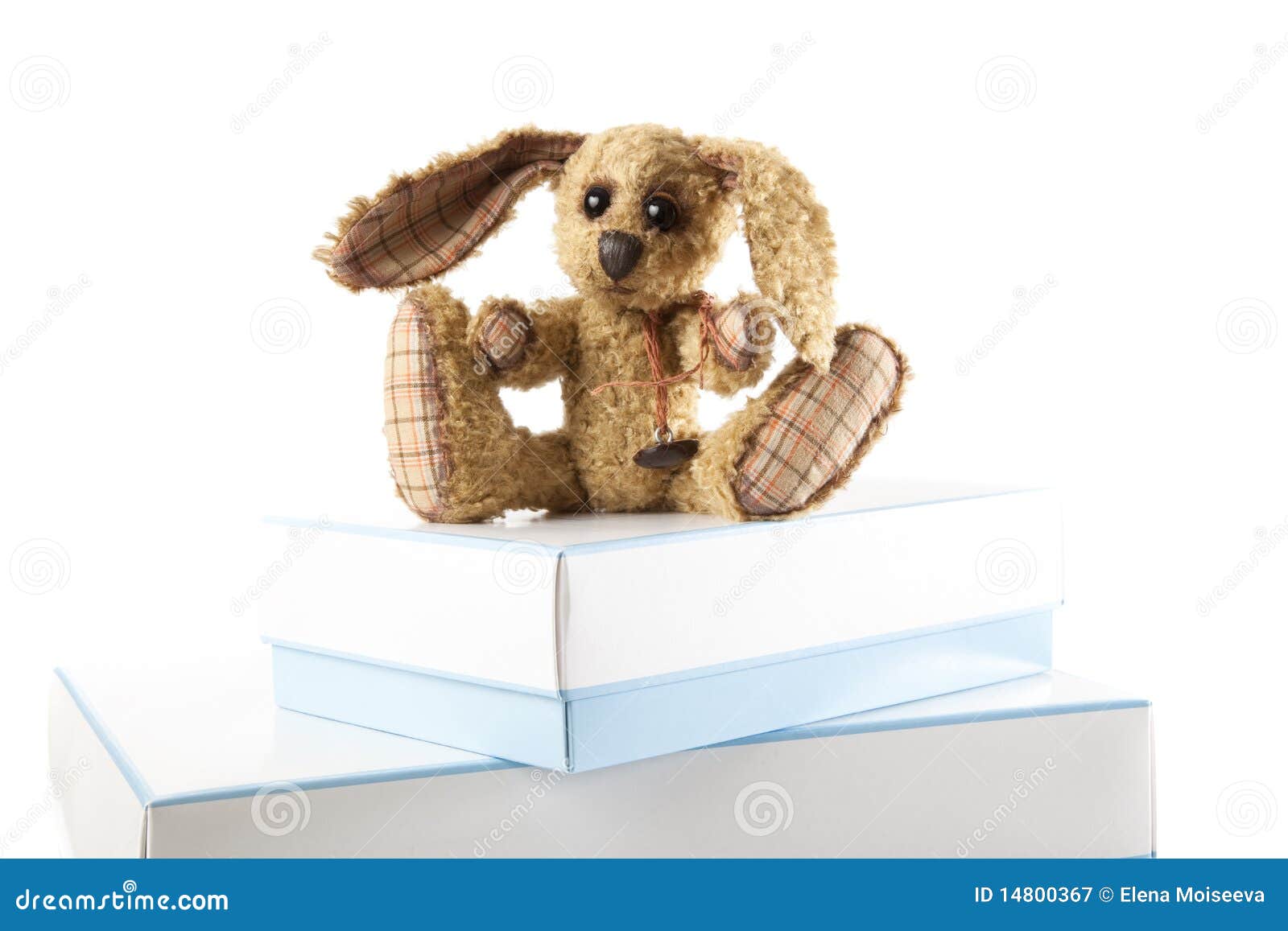 Small Rabbit Bunny Soft Toy Sitting Stock Image - Image of single ...