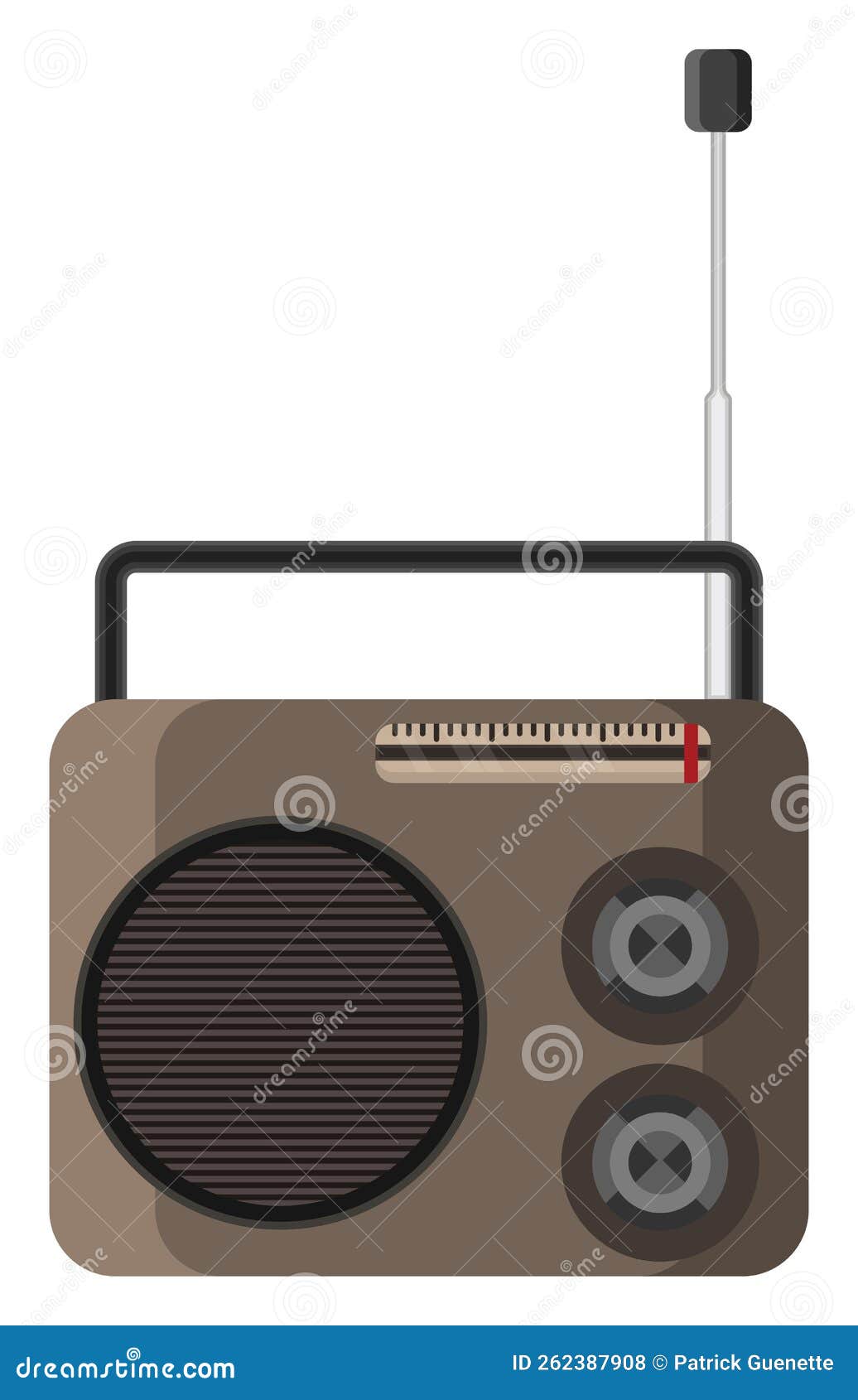 Small radio device, icon stock vector. Illustration of headphone ...