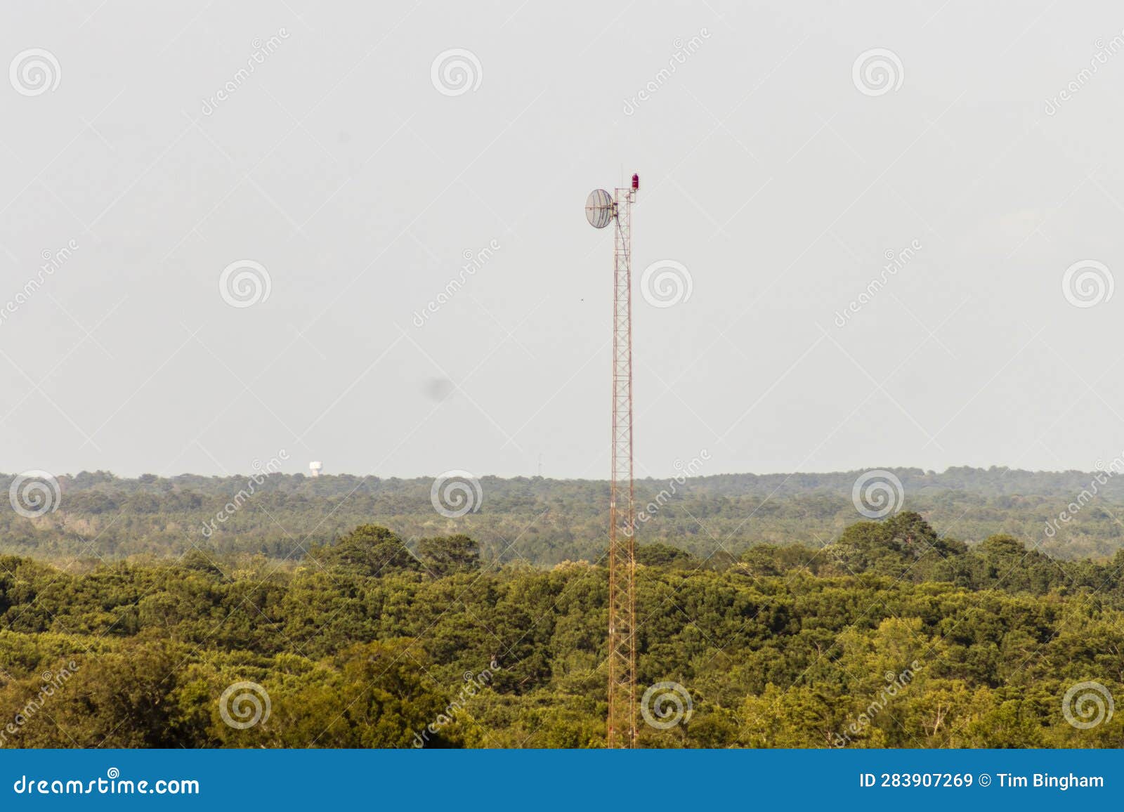 Small Radio Tower in the Distance Stock Image - Image of nature ...