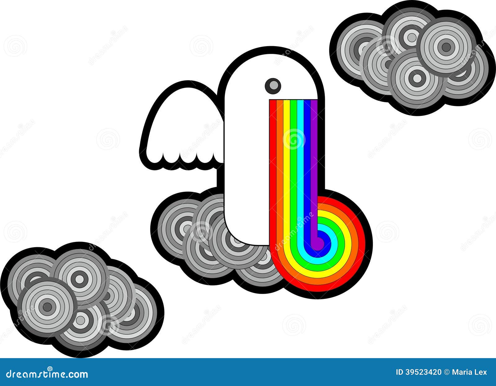 Small rainbow stock illustration. Illustration of rainbow - 39523420