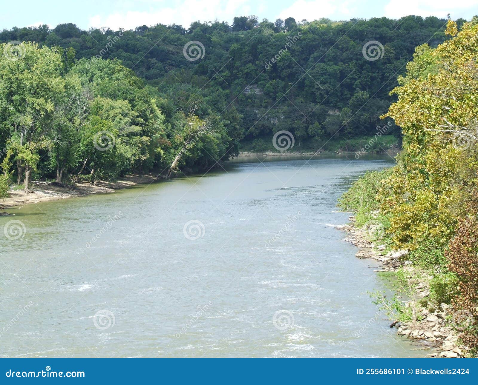 Small Rapids in the Flowing River Stock Image - Image of rapid ...