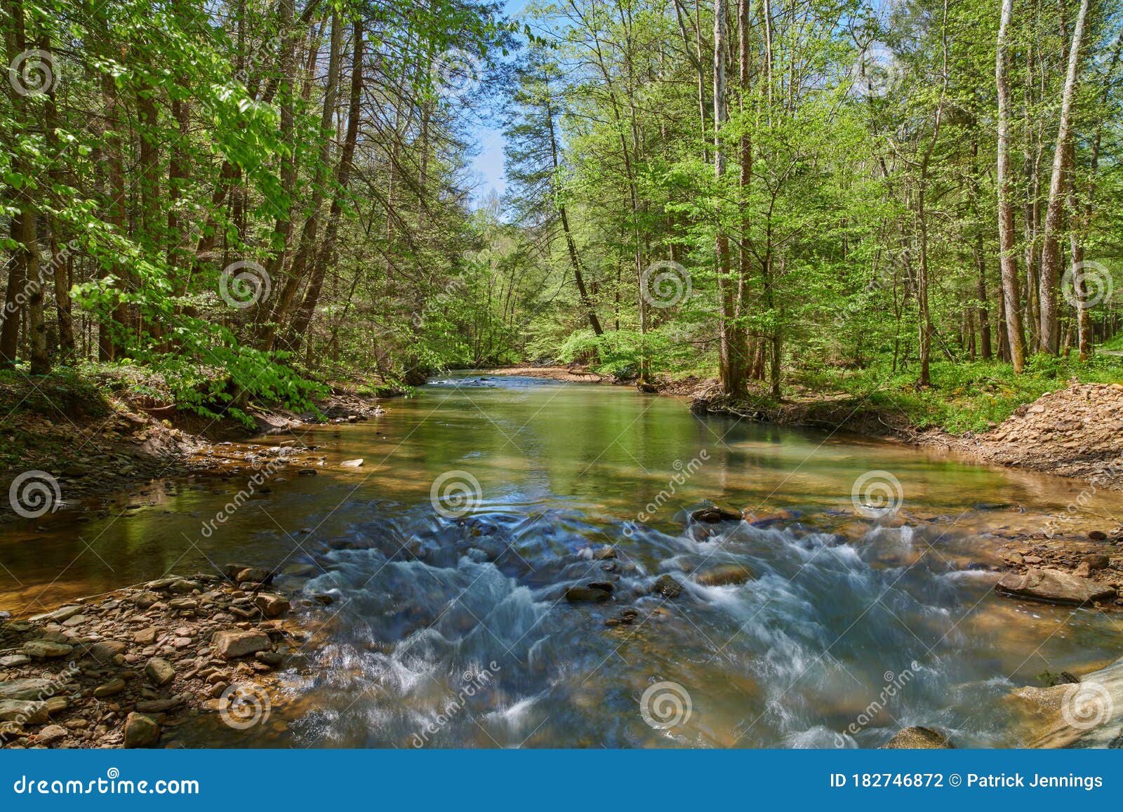 Small Rapids on War Creek in Eastern Kentucky Stock Photo - Image of ...