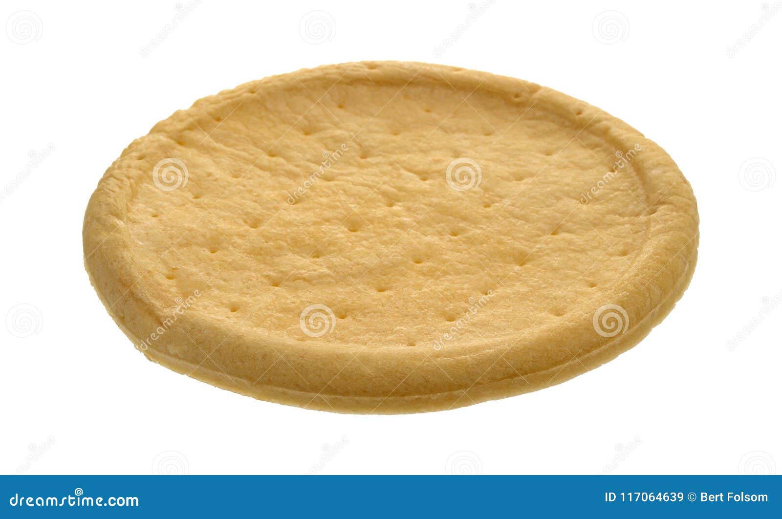 Ready Made Pizza Crust on a White Background. Stock Image - Image of ...