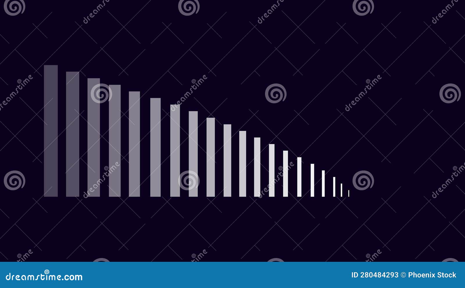 Small Rectangles Trail Growing To Big Rectangles Concept of Step by ...