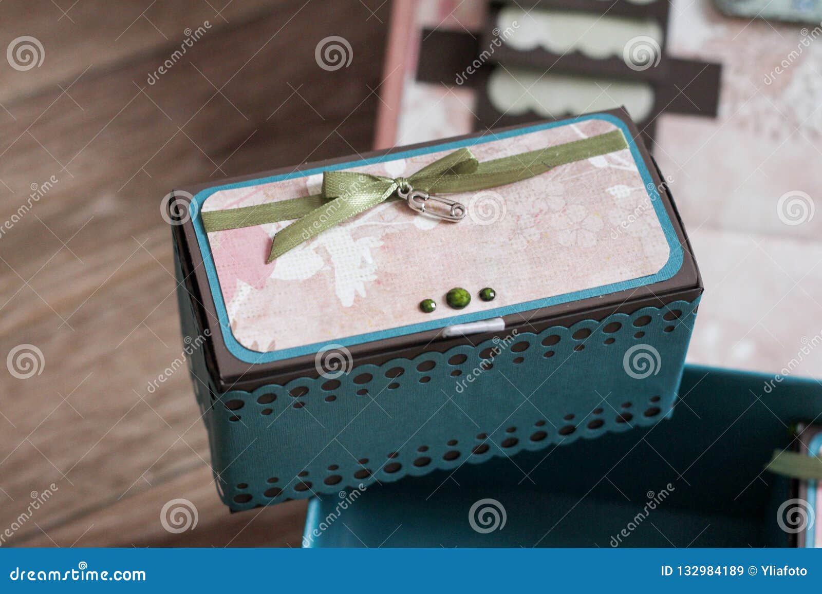 Small Rectangular Box for Small Stock Image - Image of wood, beadwork ...