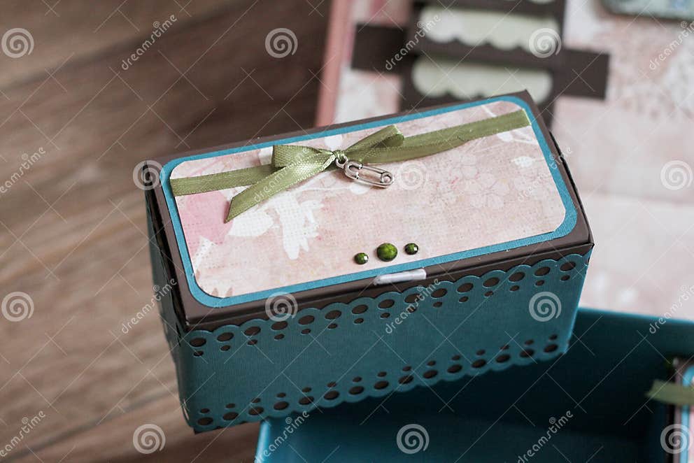 Small Rectangular Box for Small Stock Image - Image of wood, beadwork ...