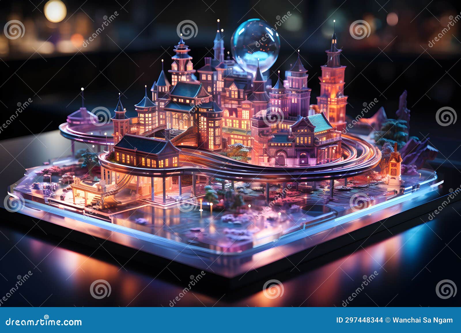 Small Rectangular Data Sheets, Hologram Data Collection, Amusement Park ...