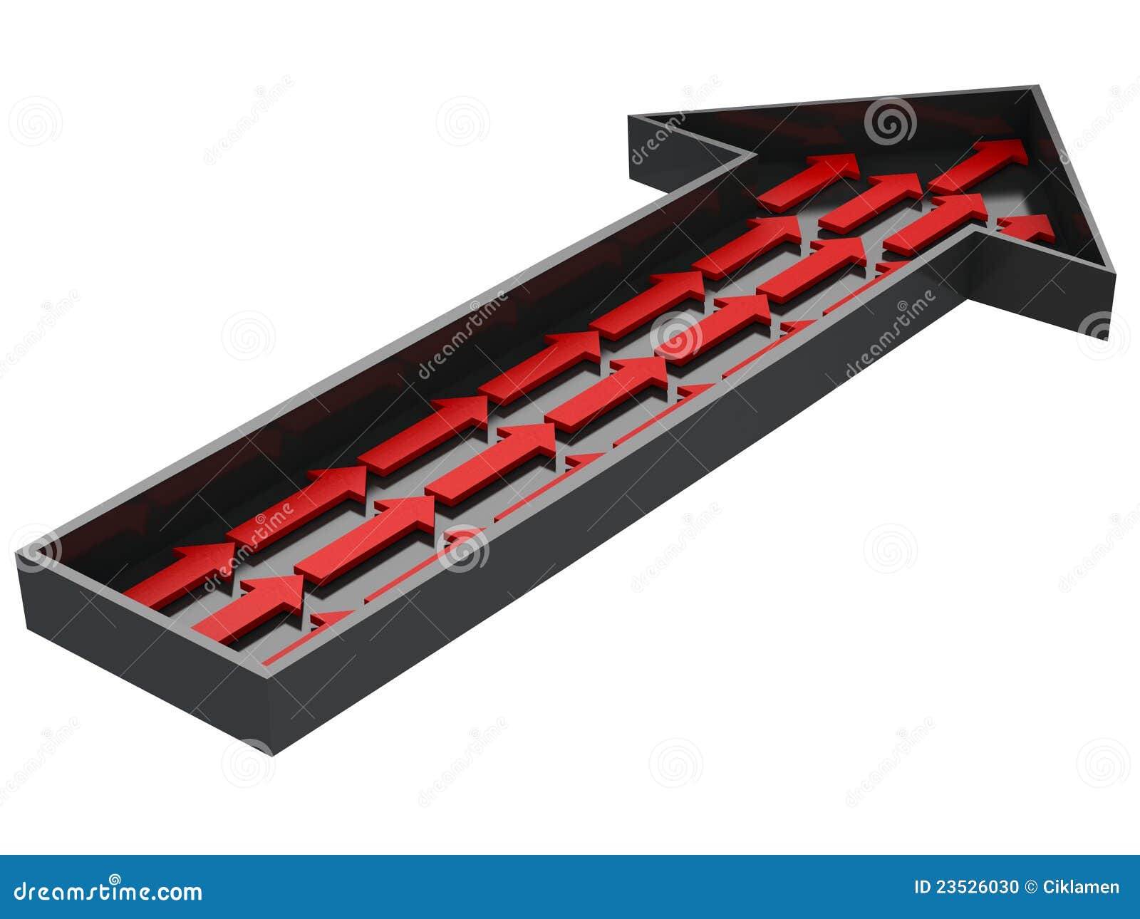 Small red arrows stock illustration. Illustration of directions - 23526030
