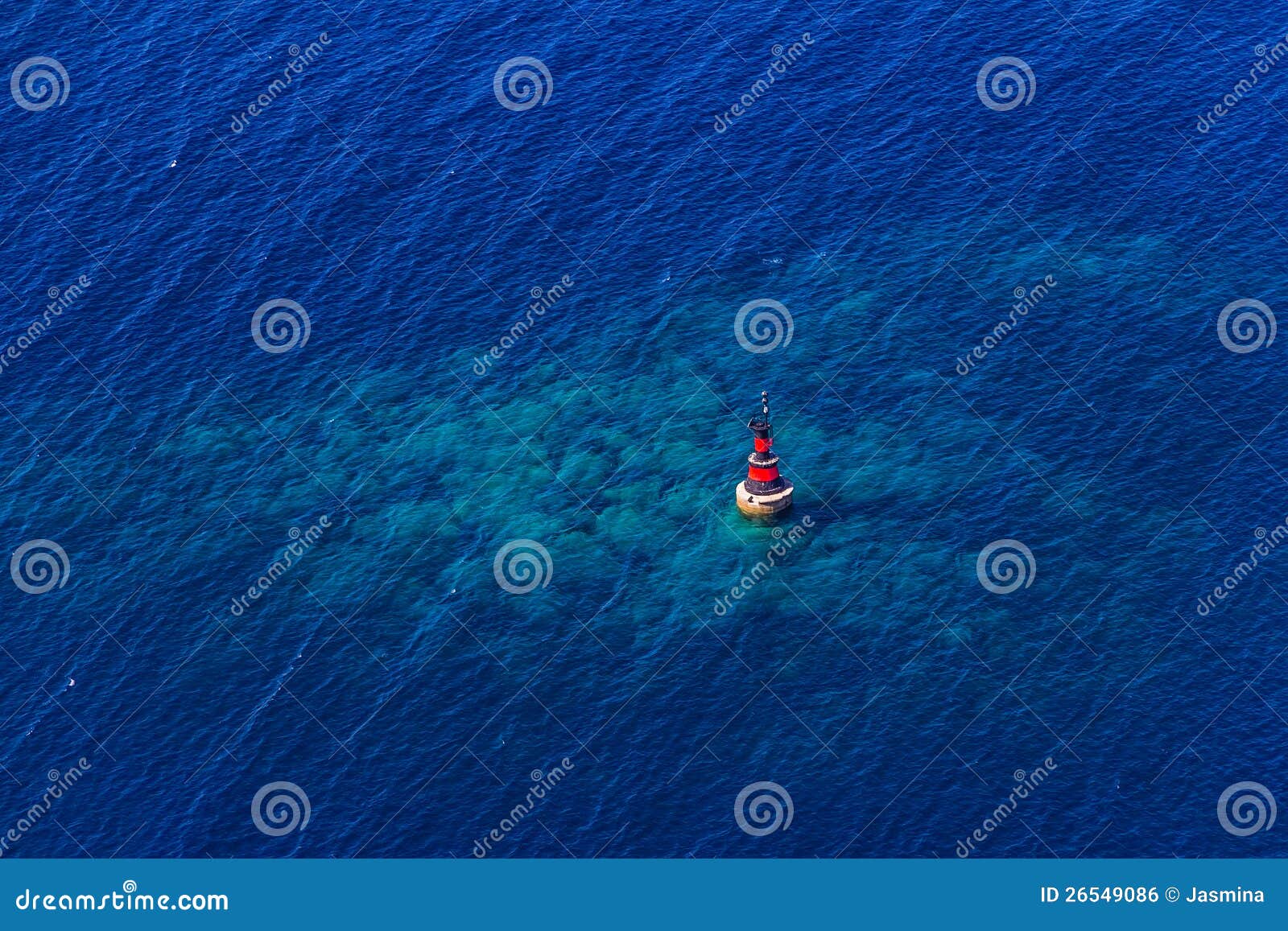 Small red beacon stock photo. Image of rocks, nature - 26549086