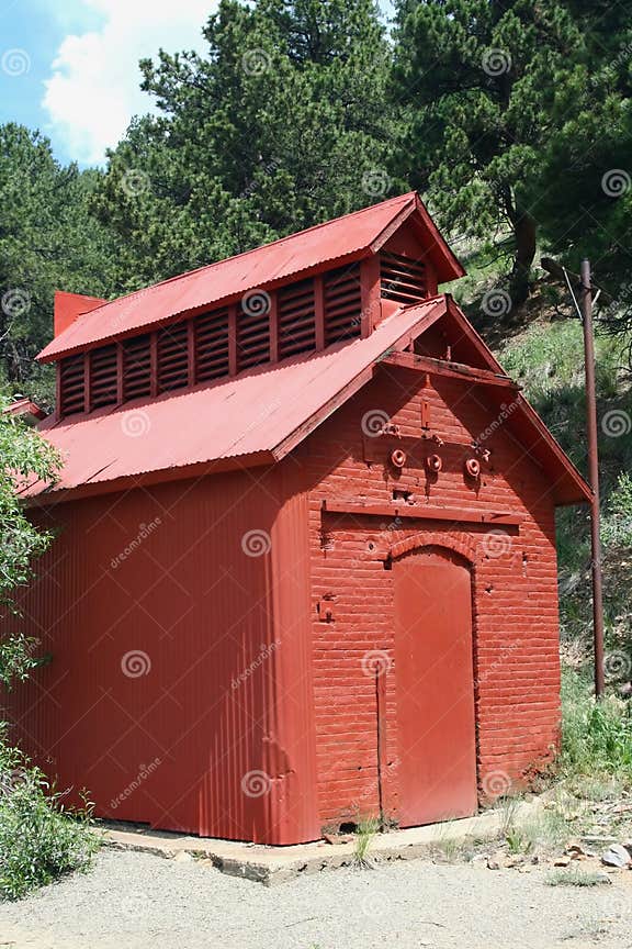 Small Red Building stock image. Image of work, colorado - 7521085