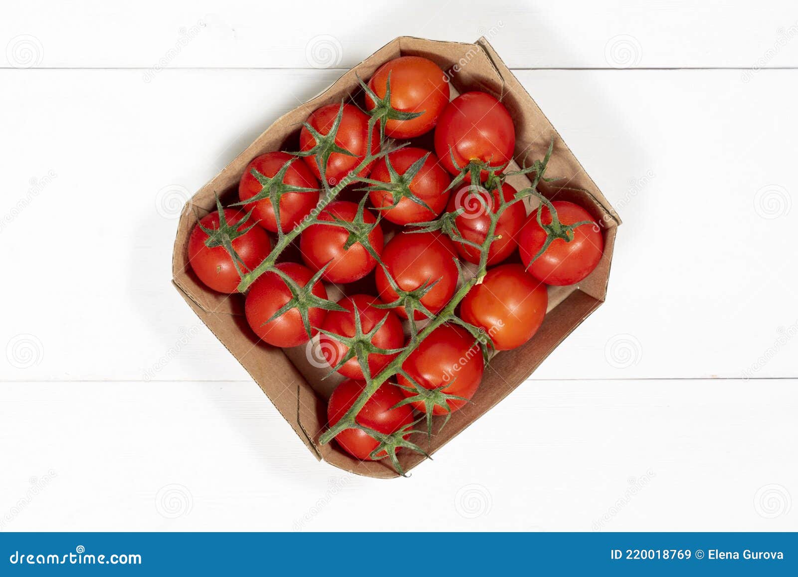 Small Red Cherry Tomatoes in a Carton Box Stock Image - Image of ...