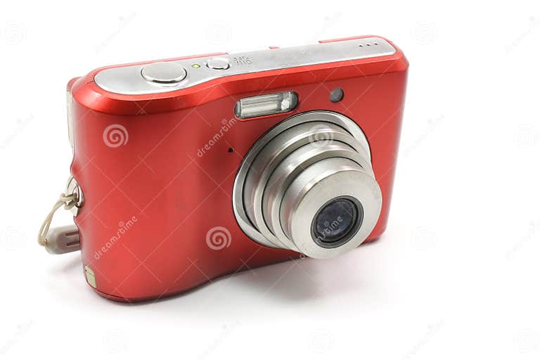 Small, red, digital camra stock photo. Image of shoot - 10968160