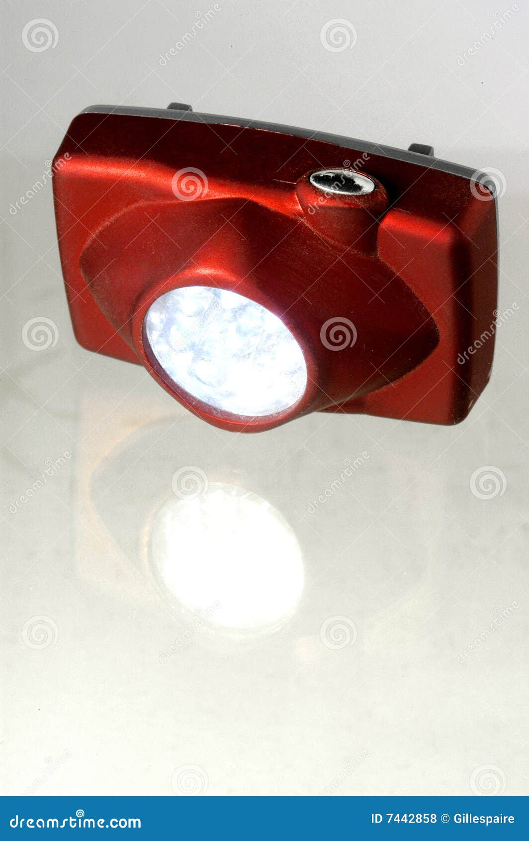 Small red flashlight stock photo. Image of lighting, device - 7442858