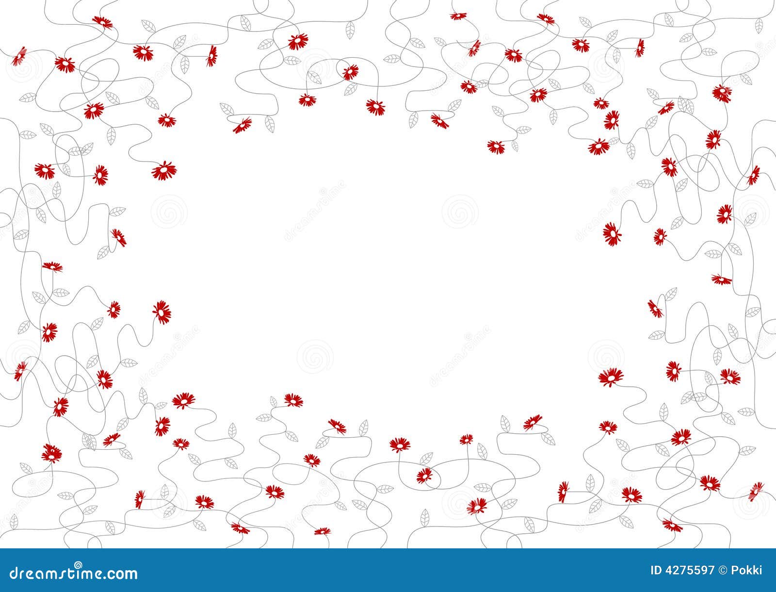 Small red flowers. Vector stock vector. Illustration of camille - 4275597