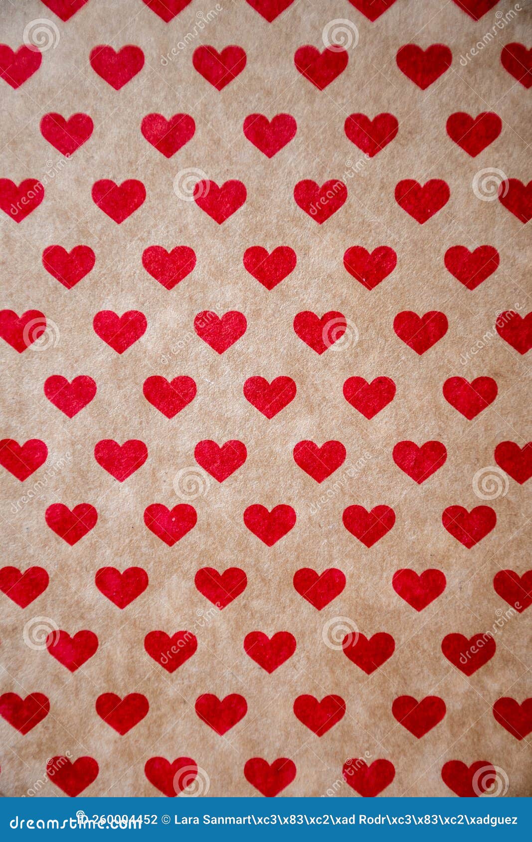 Small Red Hearts Background and Craft Texture Stock Illustration ...