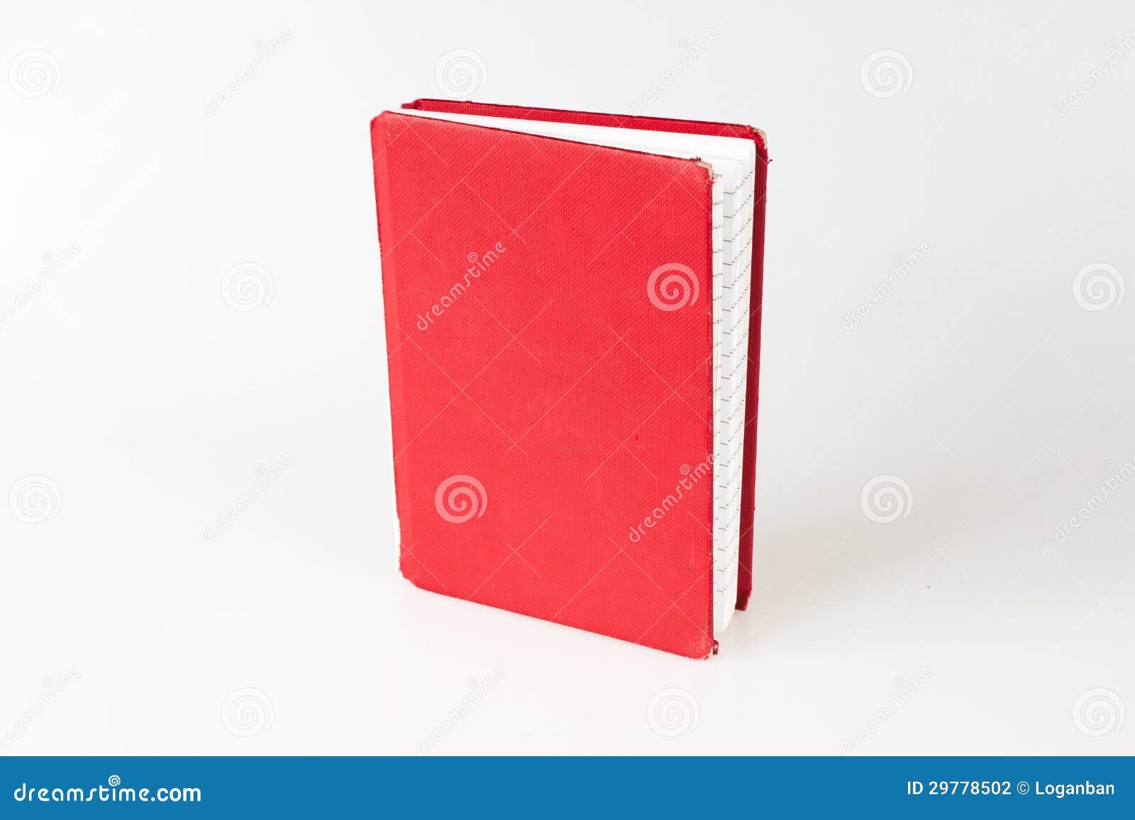 Red notebook on white stock photo. Image of blank, notebook - 29778502