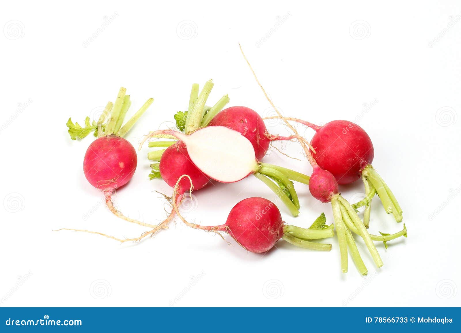 Small red radishes stock image. Image of white, sweet - 78566733