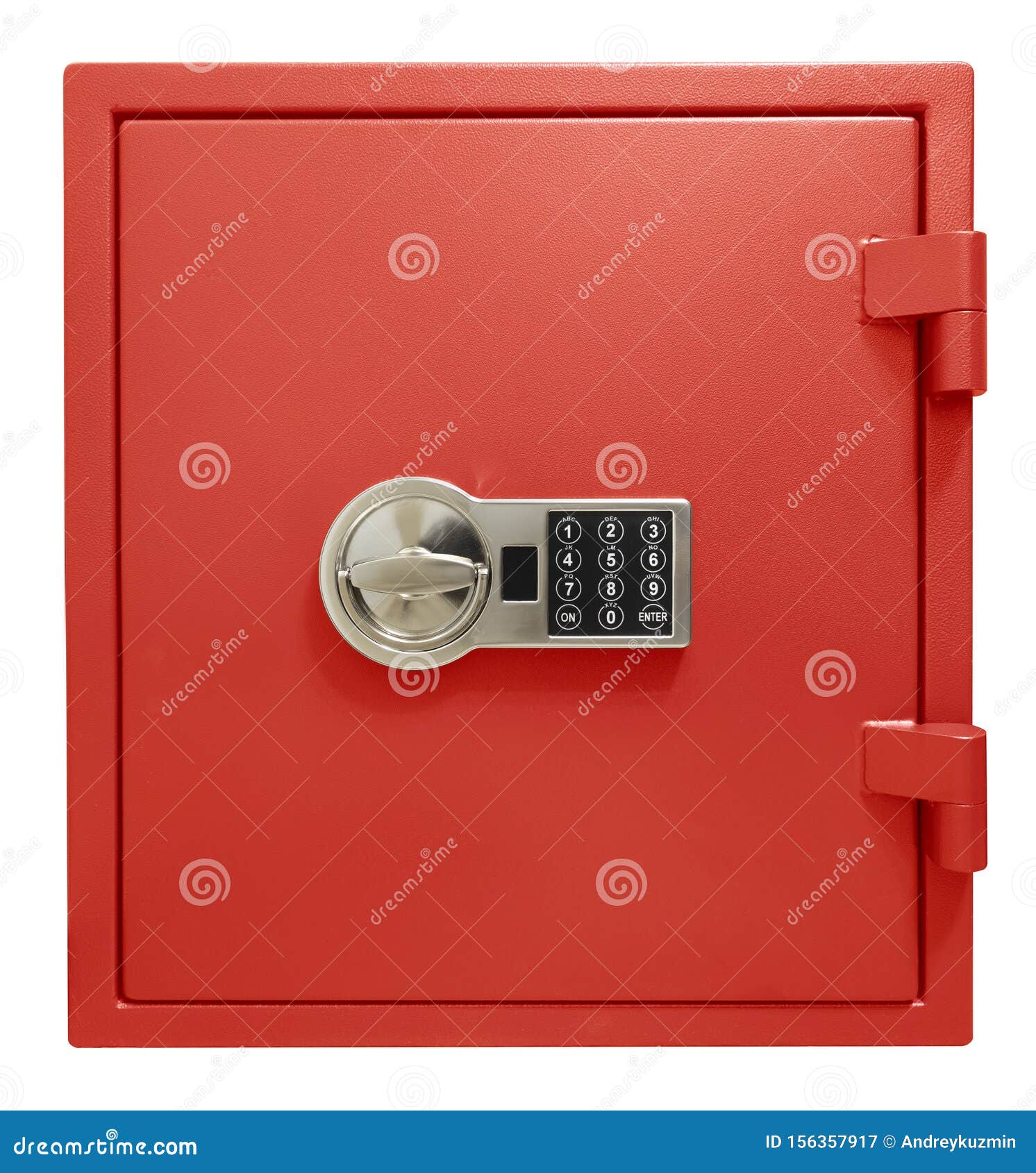 Small Red Safe Box Isolated with Clipping Path Included Stock Image ...