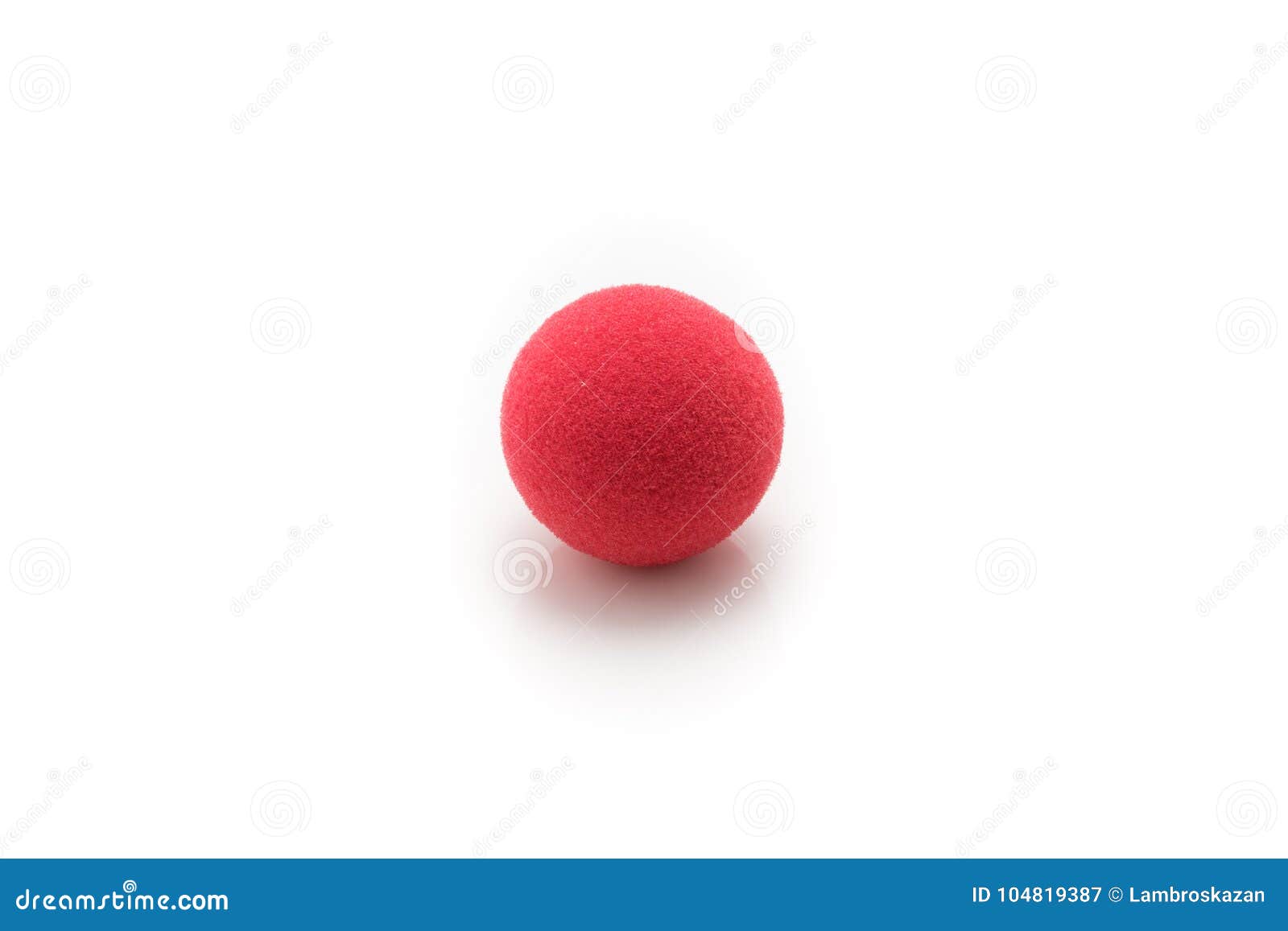 Small Red Sponge Ball, on White Background Stock Image - Image of flag ...