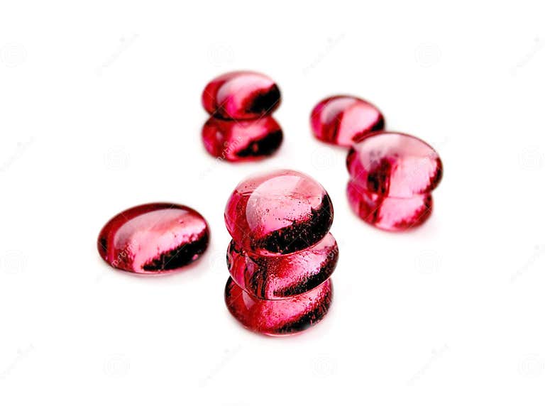 Small red stones stock image. Image of smooth, glass, stone - 5201623