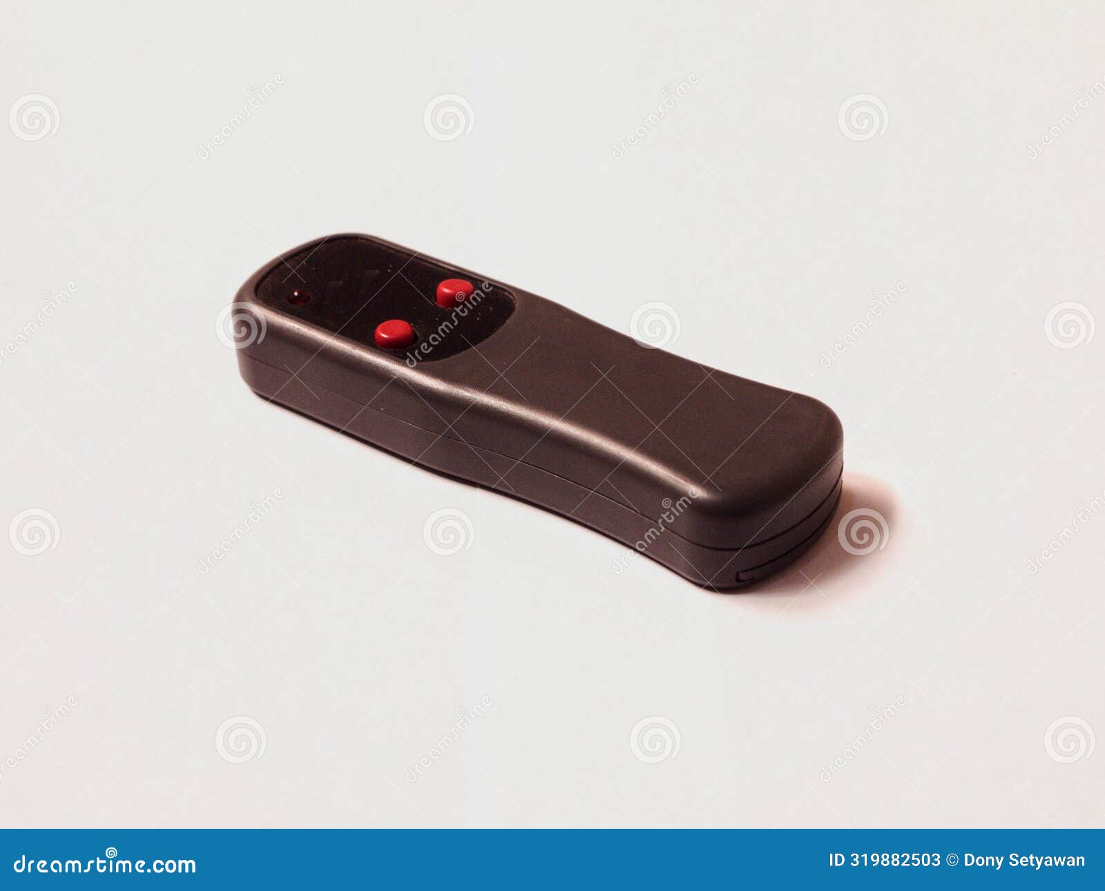 Small Grey Remote Isolated on White Background Stock Image - Image of ...