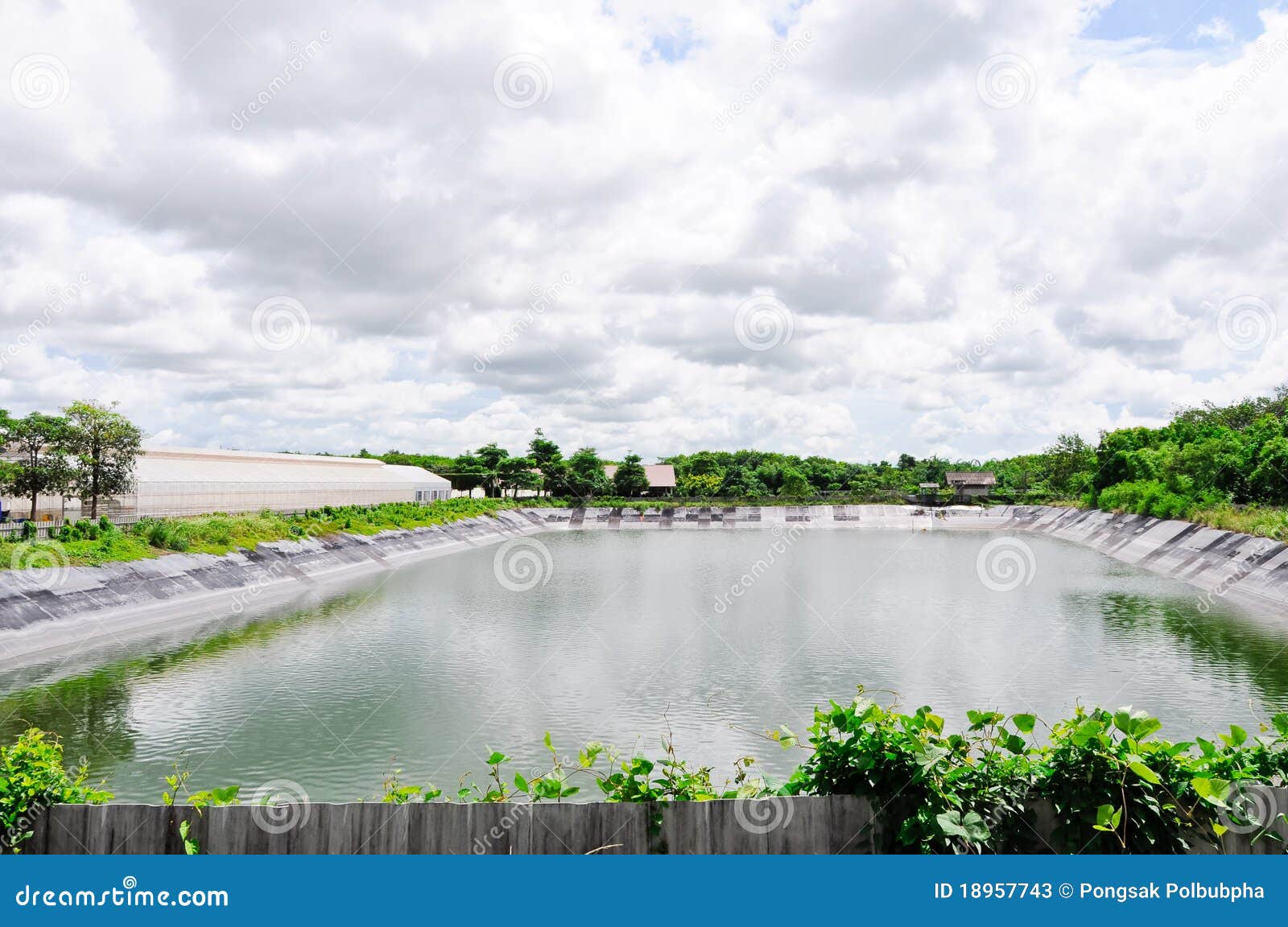 Small reservior stock image. Image of natural, beauty - 18957743