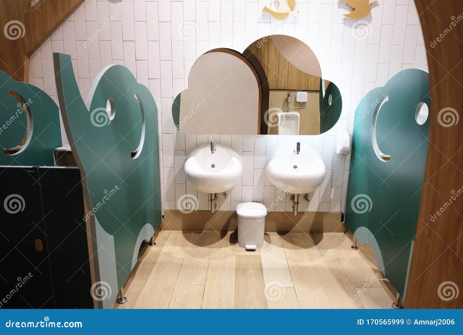 Two Toilet Seats Installed Together In One Bathroom, A Big One Is For ...