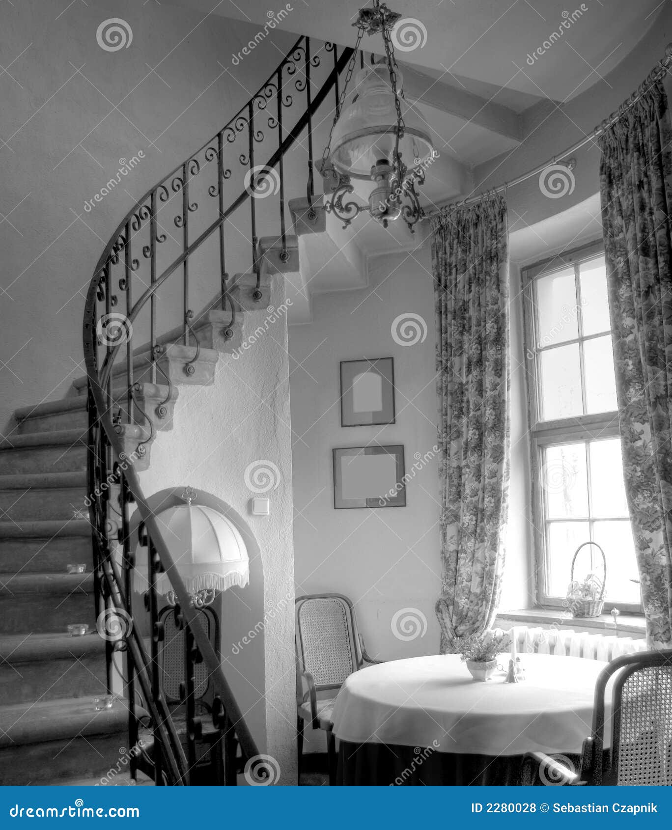 Small retro window room. stock photo. Image of chair, retro - 2280028