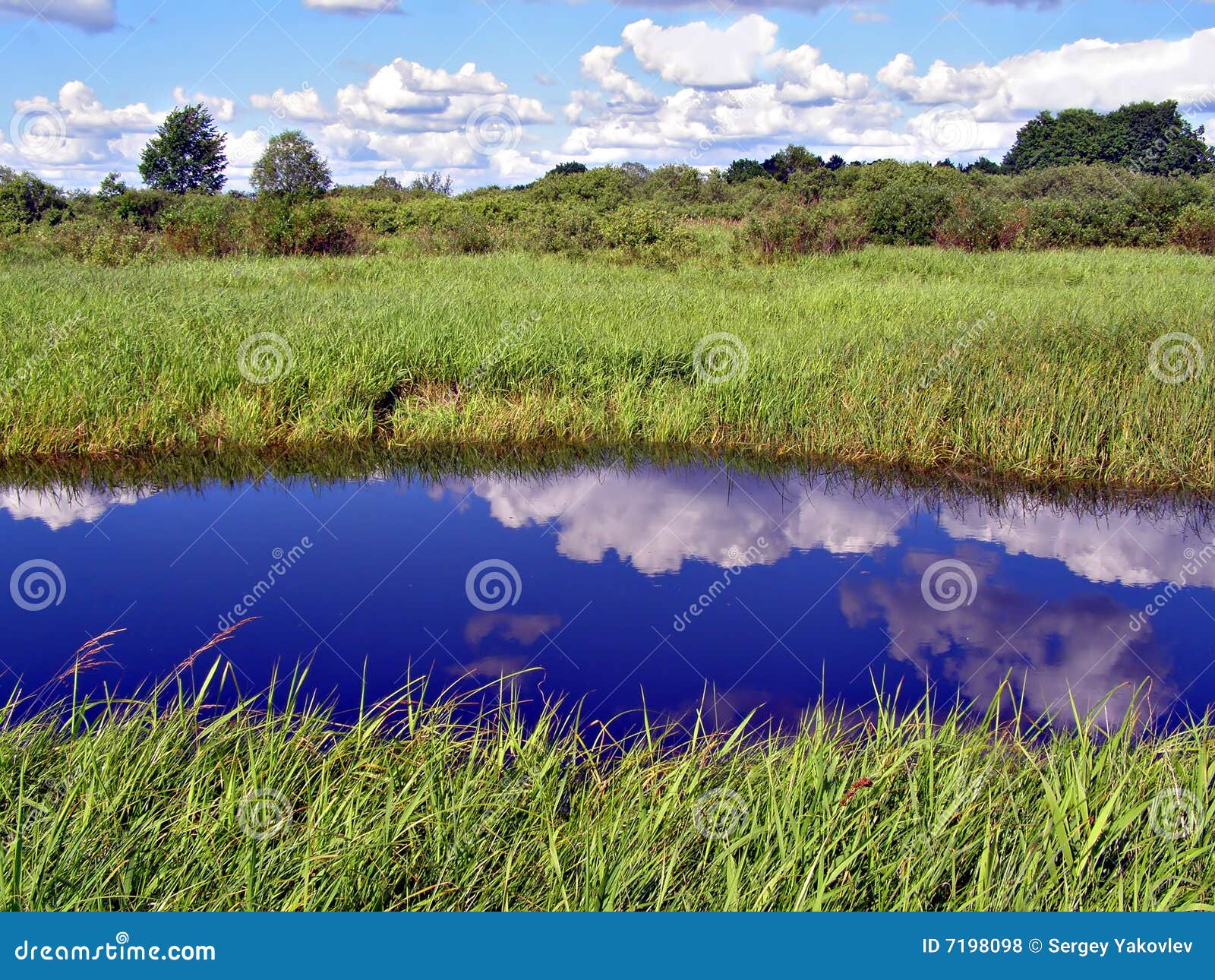 Small Red River Tug Swam Under The Bridge And Continues To Move Up The ...
