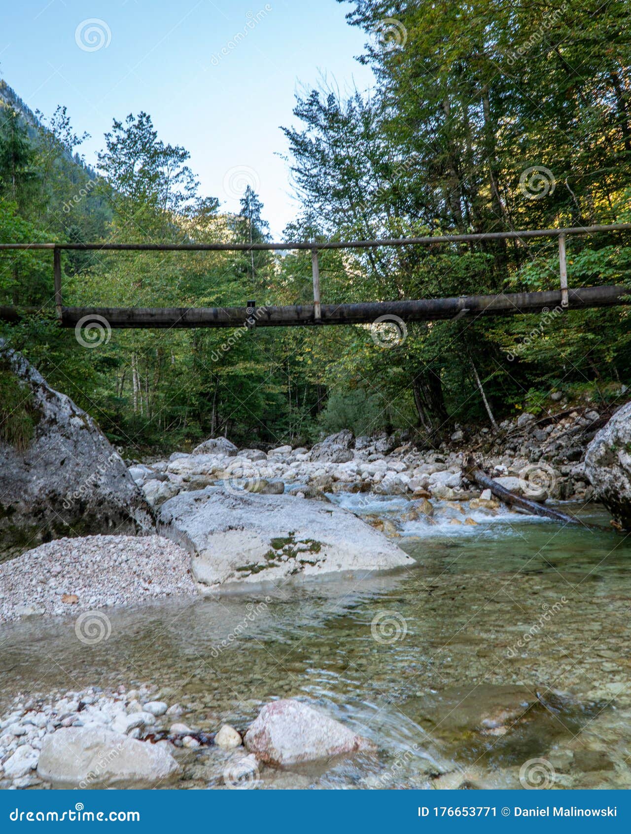 Austrian Alps stock image. Image of woods, austria, waterfall - 176653771