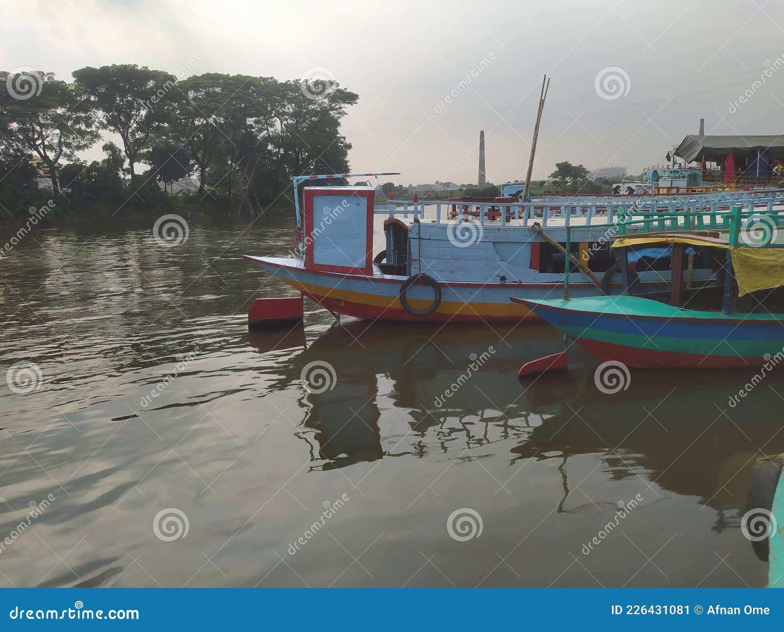 The Small River Boat Terminal Editorial Photo - Image of channel, termi ...