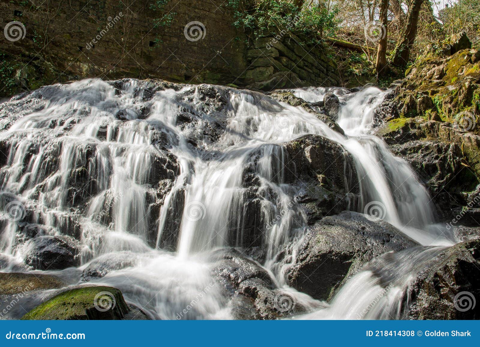 A Small River in the Mountains with Clear Water in Wales UK Stock Photo ...