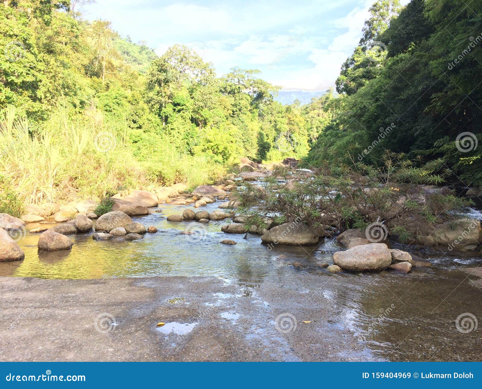 Small River through the Mountains Stock Image - Image of small ...
